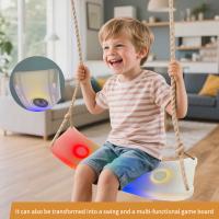 China TouchControl Color Changing Seesaw Swing Waterproof Outdoor Furniture for Backyard Outdoor Garden Decor Furniture for sale