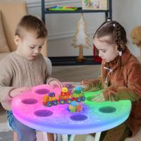 China Musical Whack-a-Mole Game Table LED Interactive Touch Control Kids Activity Table Touch Color Change Waterproof for sale