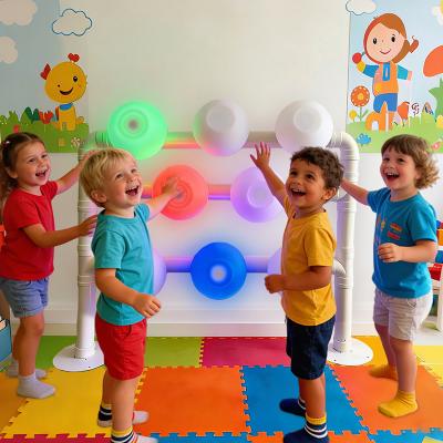 China LED Interactive Whack-A-Mole Wall Game With Music For Educational Reaction Training Durable Plastic Construction for sale