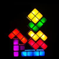 China Tetris Lamp Adjustable Color DIY Stacking Night Light LED Table Lamp For Bedroom Living Room Children's Room for sale