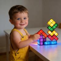 China Tetris Lamp Adjustable Color DIY Stacking Night Light LED Table Lamp For Bedroom Living Room Children's Room for sale