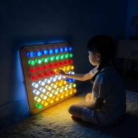 China Sensory LED Activity Light Panel with Colourful Pegs – Interactive DIY Play Wall for Children for sale