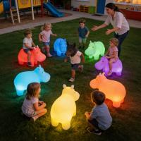 China LED Light Up Hippopotamus Chair – Sensory Seating & Ambient Furniture for Kids with 16 Colors Remote, Waterproof, Rechargeable for sale