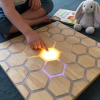 China Interactive Touch Panel Table with Honeycomb Design | Sensitive Touch Sensory Play Table for Kids & Sensory Rooms for sale