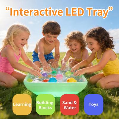 China Square Sand Art Tray with Raised Edges for Mess-Free Sensory Play – Stackable Durable Kids Activity Tray for Classroom & Daycare Bulk Supply for sale