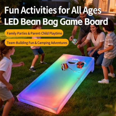 China Outdoor Toys Custom Outdoor Cornhole Throwing Game Sandbag Board Adult Cornhole Bean Bag Garden Plastic Sports Game Toy for sale