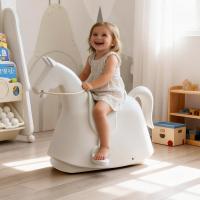 China Pull-Along Rocking Horse Toy for Toddlers, 2-in-1 Ride-On & Rocking Horse, Eco-Friendly PE Material, Safe Baby Ride-On Toy for Indoor & Outdoor Play for sale