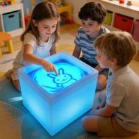 China LED Sensory Play Tray for Kids Square Light Activity Table Montessori Learning Toy for sale