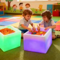 China Kids LED Light Table Sensory Activity Tray Square Sand & Creative Play Table for sale