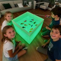 China Kids LED Light Table Sensory Activity Tray Square Sand & Creative Play Table for sale