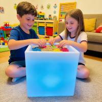 China Kids LED Light Table Sensory Activity Tray Square Sand & Creative Play Table for sale