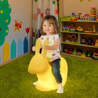 China Kids LED Rabbit Chair Night Light – Bunny Seat Lamp for Indoor Playrooms, Bedroom Decor and Outdoor Garden Lighting for sale
