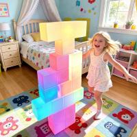 China LED Light Up Building Blocks Set for Kids, Creative STEM Educational Toy with Smart Base, DIY Glowing Construction Bricks for Custom Lighting, Retail & Bulk Supply for sale