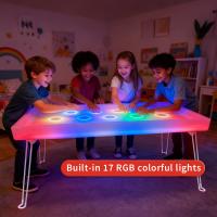 China LED Interactive Sand Art Table for Kids – Folding Sensory Light Table for Preschool & Commercial Use for sale