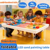 China LED Interactive Sand Art Table for Kids – Folding Sensory Light Table for Preschool & Commercial Use for sale