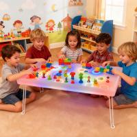 China LED Interactive Sand Art Table for Kids – Folding Sensory Light Table for Preschool & Commercial Use for sale