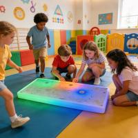 China Interactive LED Sensory Dance Floor Tiles for Kids – Touch Responsive Autism Sensory Play Equipment for sale