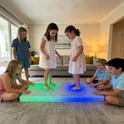 China Interactive LED Sensory Floor Tiles: Touch-Responsive Light Up Tiles for Kids, Autism Therapy & Sensory Play Equipment for sale