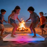 China Interactive LED Sensory Floor Tiles: Touch-Responsive Light Up Tiles for Kids, Autism Therapy & Sensory Play Equipment for sale