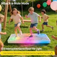 China Interactive LED Sensory Floor Tiles: Touch-Responsive Light Up Tiles for Kids, Autism Therapy & Sensory Play Equipment for sale