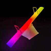 China Eco-Friendly Double Hanging Sensory Swing Chair with 16 RGB LED for Indoor and Outdoor Use for sale