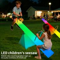 China Eco-Friendly Double Hanging Sensory Swing Chair with 16 RGB LED for Indoor and Outdoor Use for sale