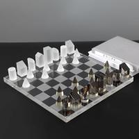 China Modern Luxury Crystal Chess Set Decorative Home Tabletop Ornament for sale