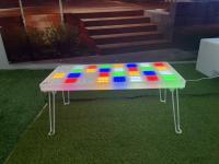 China Interactive LED Table – Foldable Sensory Table with 288 Touch RGB Lights, Rechargeable 4400mAh Battery, Dual-Use Floor Table & Wall Light for Autism Therapy, Special Education for sale