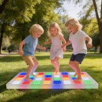China Step-to-Light LED Floor Tile – 32 RGB Lights, Touch Activated Dance Mat for Sensory Room, Autism Therapy & Party Games for sale