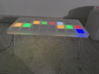 China Interactive LED Table – Foldable Sensory Table with 288 Touch RGB Lights, Rechargeable 4400mAh Battery, Dual-Use Floor Table & Wall Light for Autism Therapy, Special Education for sale