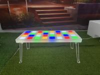 China Interactive LED Table – Foldable Sensory Table with 288 Touch RGB Lights, Rechargeable 4400mAh Battery, Dual-Use Floor Table & Wall Light for Autism Therapy, Special Education for sale
