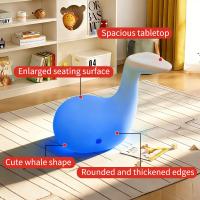 China Children‘s Whale Chair – LED Glowing Stool & Table with 16 Colors Remote, Waterproof PE, Rechargeable Night Light for Kids’ Room, Nursery, Outdoor for sale