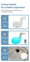 China Small LED Whale Stool – Toddler Glowing Chair with 12 RGB Lights, Rechargeable Night Light for sale