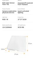 China Step-to-Light Therapy Tile – LED Floor Square for Occupational Therapy, Balance & Motor Coordination for sale