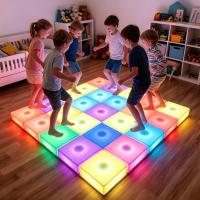 China Rainbow Touch Floor Square – 7-Color Cycle, Stays On for Dance, Games & Sensory Play for sale