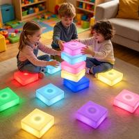 China Step-to-Light Floor Square – Single Color Fade-Out for Sensory Play & Calming Corners for sale