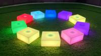 China Rainbow Touch Floor Square – 7-Color Cycle, Stays On for Dance, Games & Sensory Play for sale