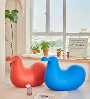 China Cute Duck Stool for Kids – Eco-Friendly PE Toddler Chair, 4 Colors (Yellow, White, Blue, Red) for sale