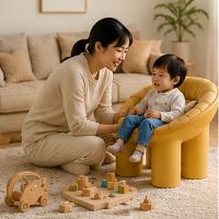 China Elephant Leg Kids Chair – Size S (18-36 Months / 3-4 Years), 7 Colors, PE Toddler Stool for Nursery & Home for sale