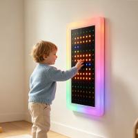 China 128-Switch Interactive Pixel Wall – LED Sensory Learning Wall Panel with Dual-Action Switches for Autism Therapy, Montessori & Special Education for sale