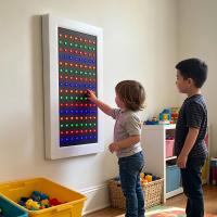 China 128-Switch Interactive Pixel Wall – LED Sensory Learning Wall Panel with Dual-Action Switches for Autism Therapy, Montessori & Special Education for sale