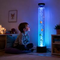 China Sensory LED Fish Lamp with Color-Changing Bubble Tube and Remote Control for 50000 Hours Lifespan for sale
