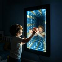 China LED Sensory Lighting Mirror with Infinite 3D Tunnel Effect for Special Education Rooms and IP65 Waterproof Rating for sale