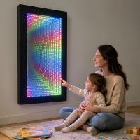 China LED Sensory Lighting Mirror with Infinite 3D Tunnel Effect for Special Education Rooms and IP65 Waterproof Rating for sale