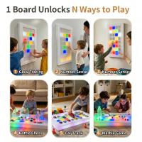 China Montessori LED Toy with 32 RGB LEDs and Premium PE Material for Safe Sensory Play and Plug-in Design for sale