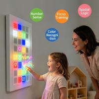 China Montessori LED Toy with 32 RGB LEDs and Premium PE Material for Safe Sensory Play and Plug-in Design for sale