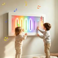 China 2-in-1 Piano & Animal Sounds Wall Panel Toy with 8 Color Touch Keys for Kids Musical Learning Made from Premium Thai PE Material for sale