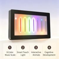 China 2-in-1 Piano & Animal Sounds Wall Panel Toy with 8 Color Touch Keys for Kids Musical Learning Made from Premium Thai PE Material for sale