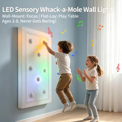 China Montessori Furniture Interactive LED Wall Panel with 2-in-1 Wall & Table Design and 8 RGB Lights for Kids Sensory Play for sale