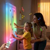 China Montessori Furniture Interactive LED Wall Panel with 2-in-1 Wall & Table Design and 8 RGB Lights for Kids Sensory Play for sale